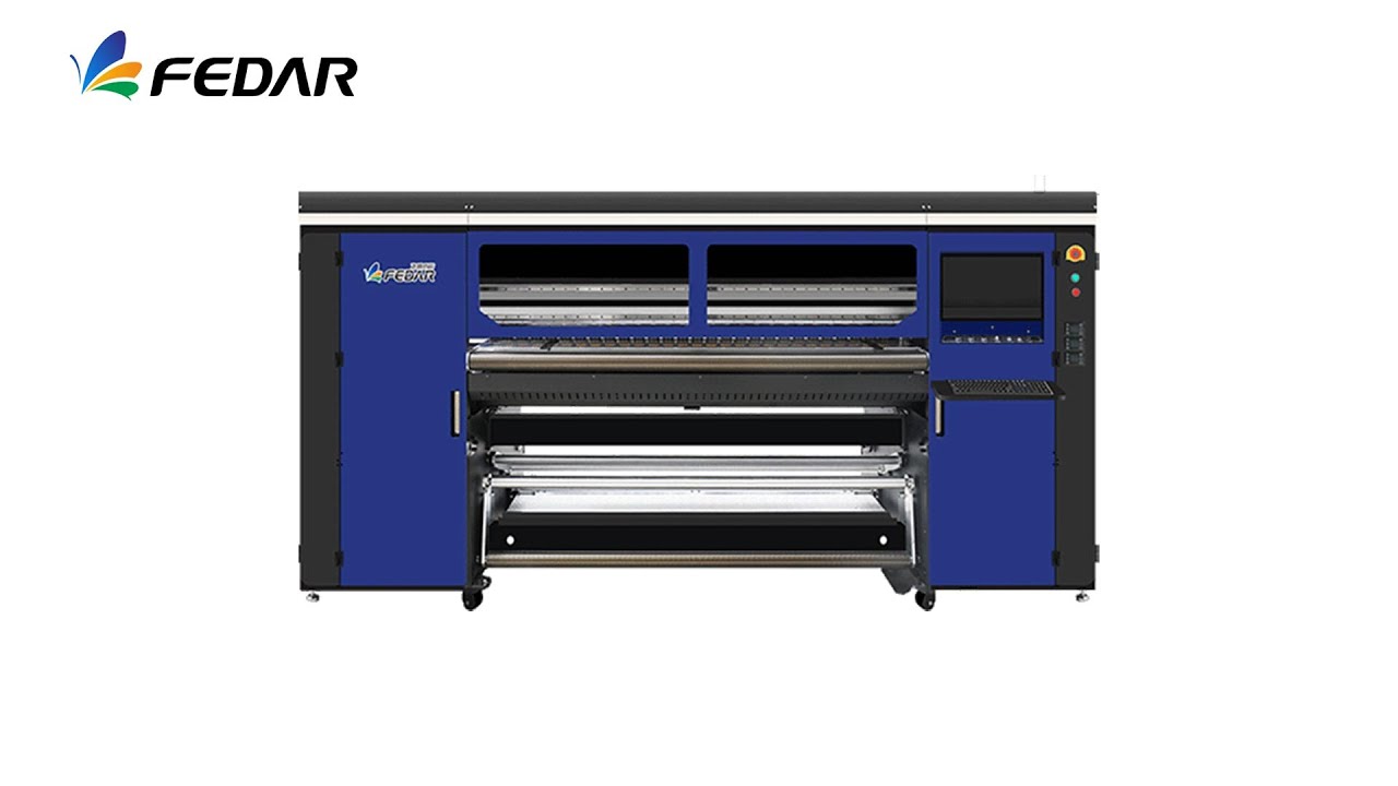 15 Head Fedar FD61915E-A Digital Sublimation Printer - YouTube