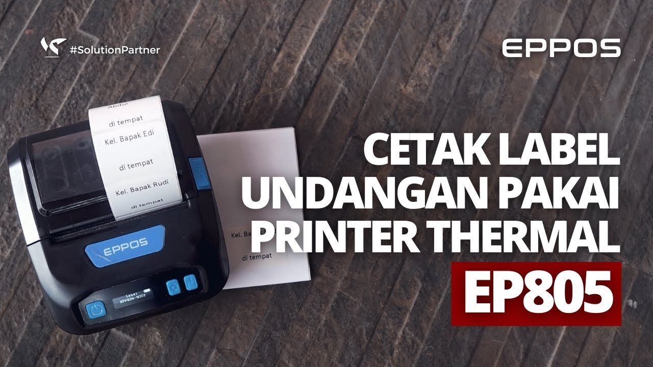 CARA CETAK LABEL UNDANGAN PAKAI PRINTER EP805 - YouTube