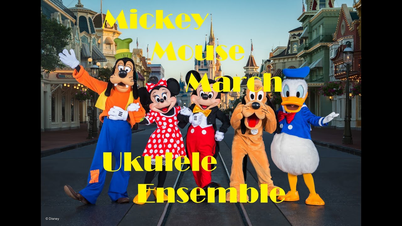 Mickey Mouse March Ukulele Ensemble - YouTube