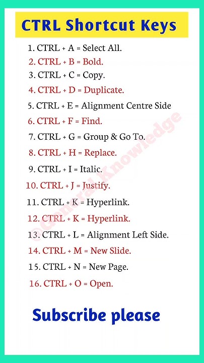 Computer Shortcut Keys || CTRL Shortcut Keys #computer #Shortcut#shorts ...