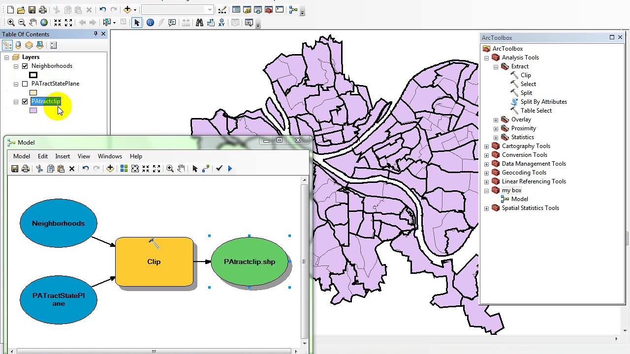 محاضرة عملي9 باني النماذج فديو 2من 2 GIS ModelBuilder - YouTube