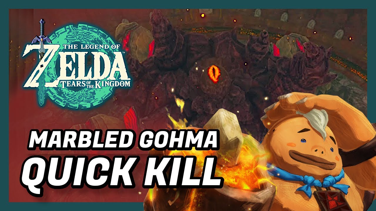 Marbled Gohma boss fight in 1 minute - Tears of the Kingdom - YouTube