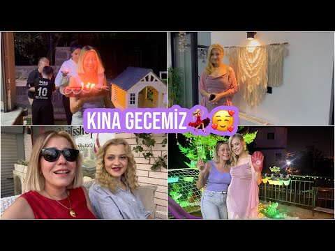 BEKLENEN KINA GECESİ VLOG💃🏼ELTİMLE DÜĞÜN ÖNCESİ SON HAZIRLIKLAR🤩