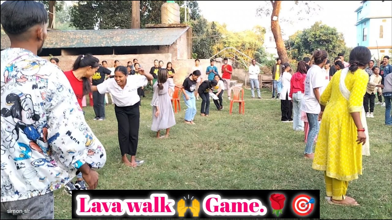 lava walk Game. || Tikapur khristiye church ️♥️ - YouTube
