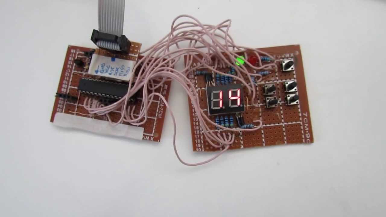 An ATmega countdown programmable timer - YouTube