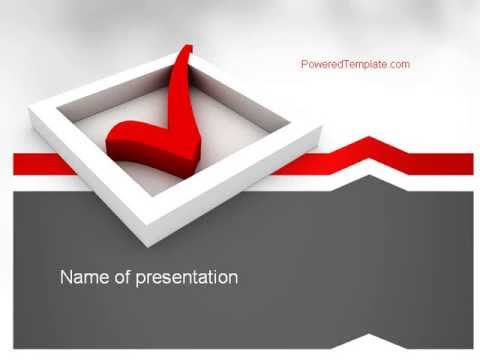 Red Check Mark PowerPoint Template - YouTube