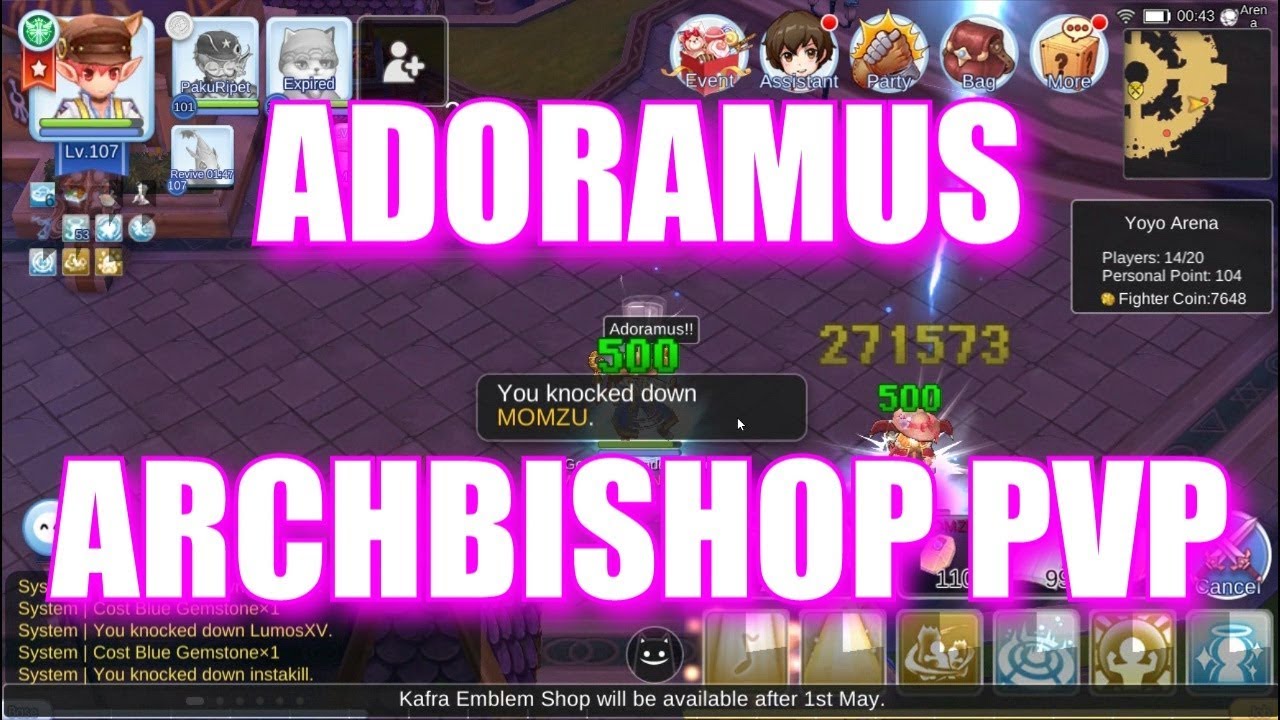 ADORAMUS ARCHBISHOP PVP ARENA - Ragnarok Mobile SEA - YouTube