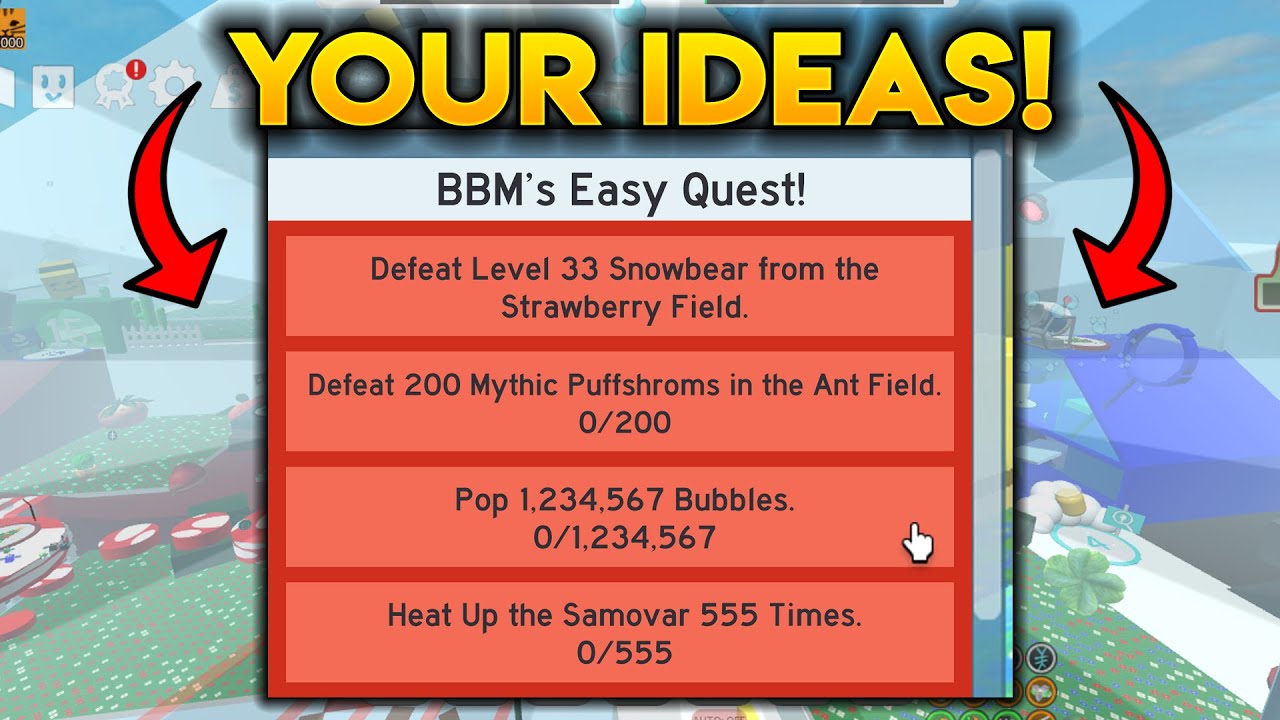 (PART 2) BBM quest be like... but your ideas! | bee swarm simulator ...