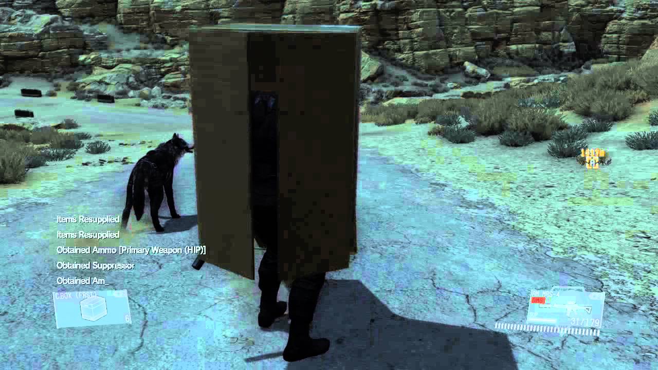 METAL GEAR SOLID V: THE PHANTOM PAIn box trick - YouTube