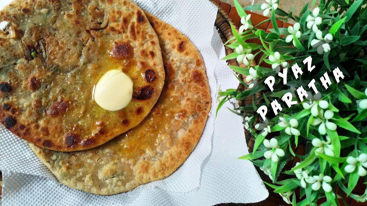 Punjabi Style Pyaz Paratha Recipe By Zaiqa - YouTube