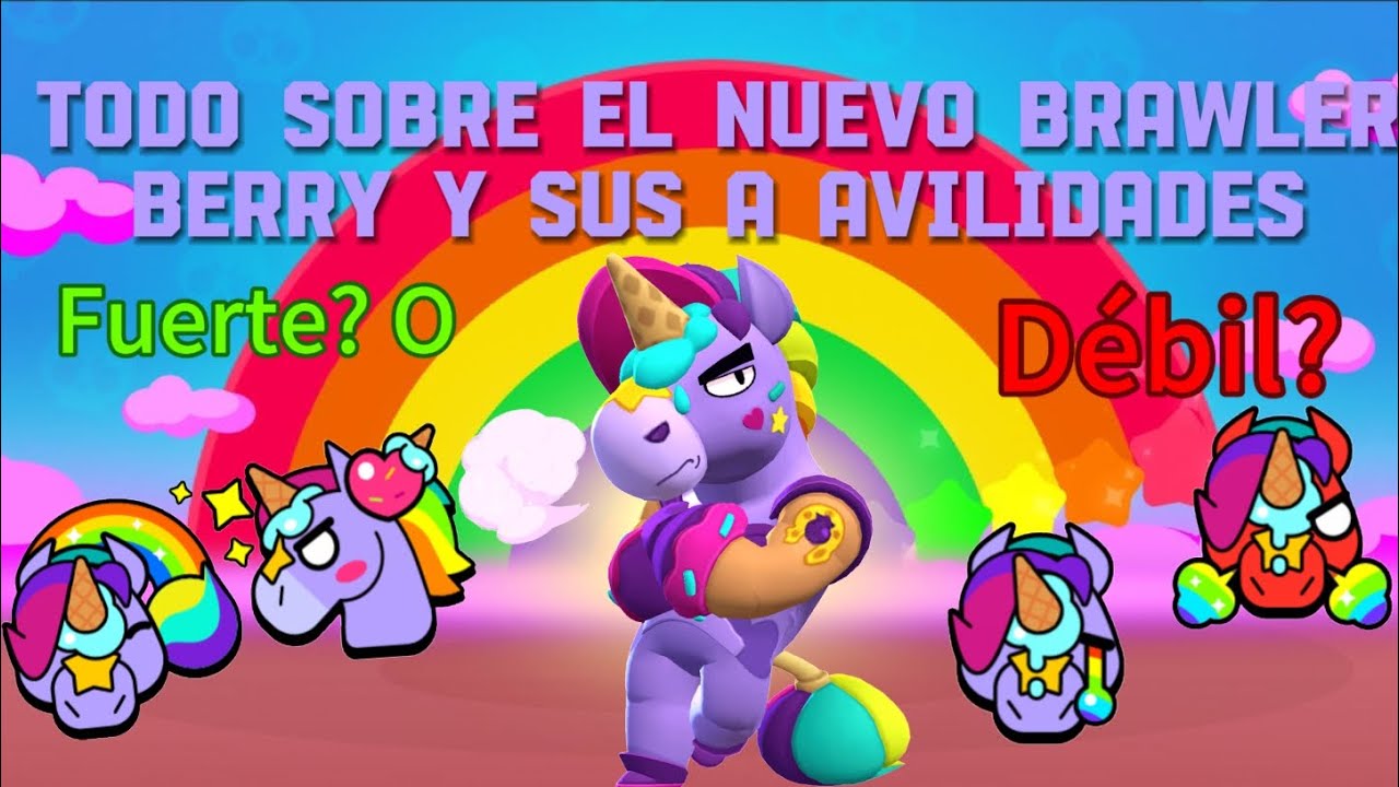 TODO SOBRE EL NUEVO BRAWLER ÉPICO BERRY 🦄🍦 - YouTube