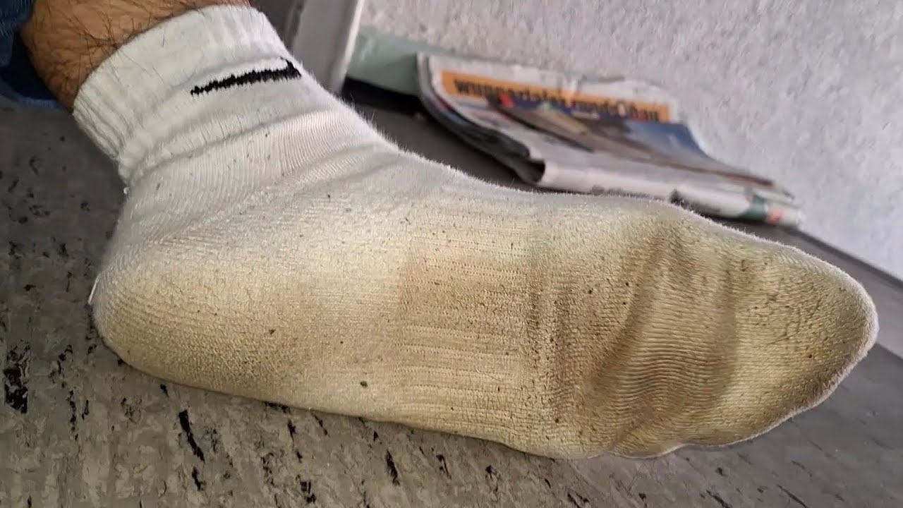 My smelly and dirty Nike socks after one week of wearing them + sweaty ...