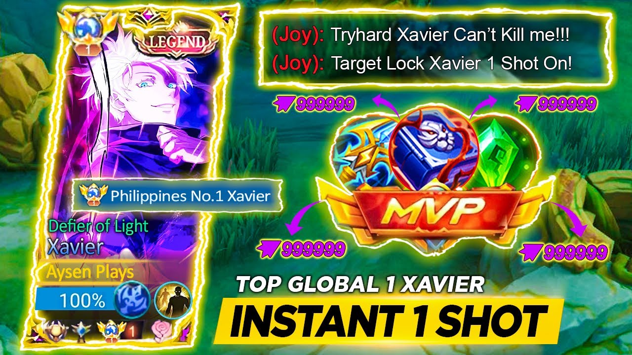I FINALLY FOUND XAVIER NEW BEST BUILD AND EMBLEM FOR ONE HIT! 😱 | XAVIER TIPS AND TRICKS | MLBB ...