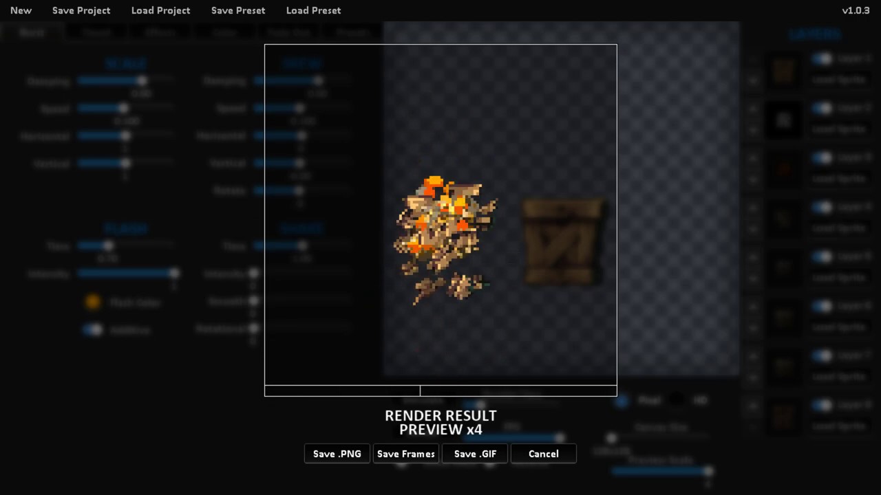 JuiceFX - Crate explosion v2 (Metal Slug style) - YouTube
