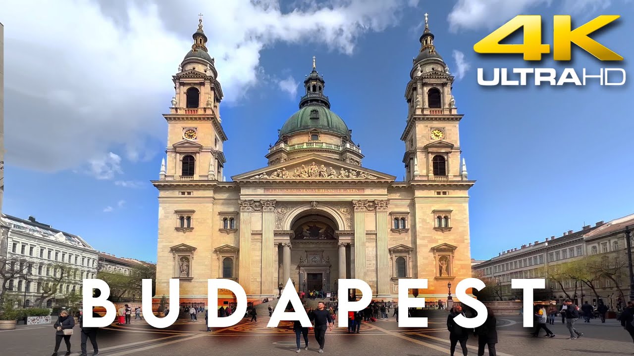 Short WALK in Budapest CITY CENTER // Relaxing Walking Tour in ...
