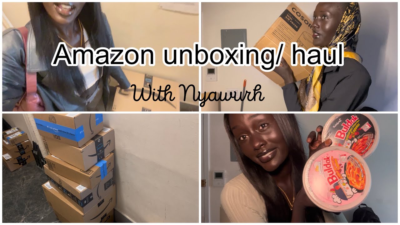 My Amazon unboxing haul!|welcome to my lounge🫶🏾 - YouTube