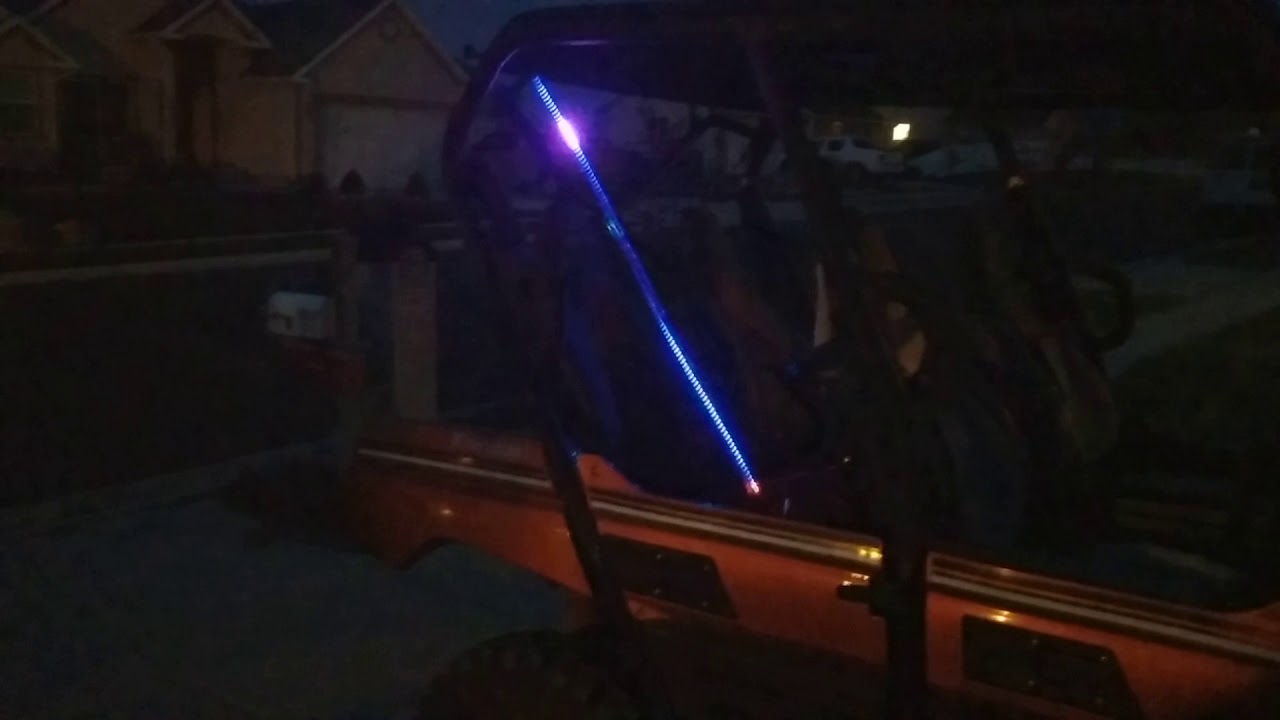 LED whip test - YouTube