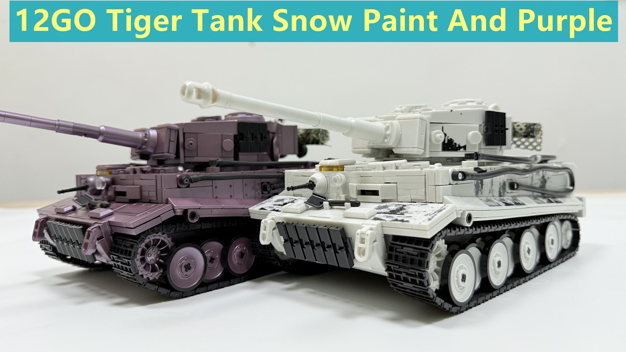 12GO Tiger Tank Snow Paint And Purple Reviews-Lego Military Tank - YouTube