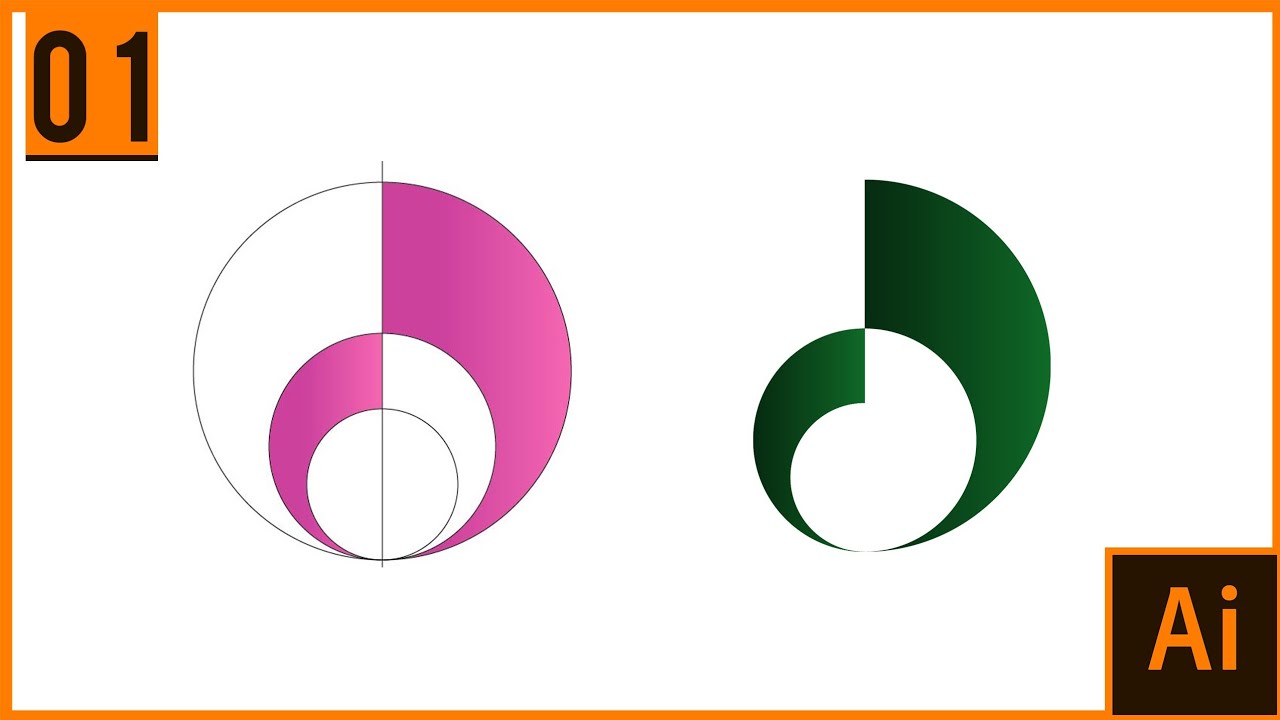 How to design a logo in adobe illustrator #01 - YouTube