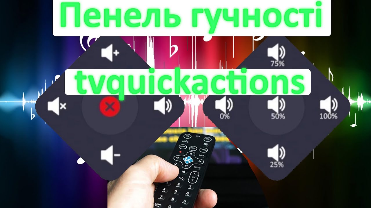 Пенель гучності tvquickactions - YouTube