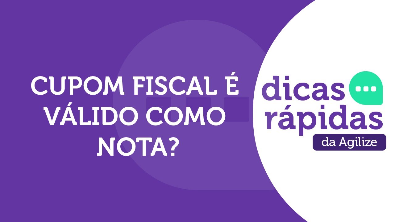 CUPOM FISCAL E NOTA FISCAL: QUAL A DIFERENÇA? - YouTube