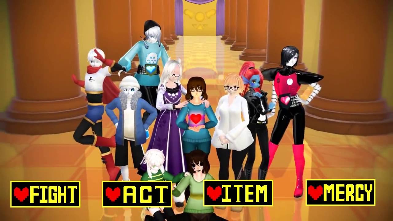 【MMD| Undertale 】Drop Pop Candy (English ver.) - YouTube