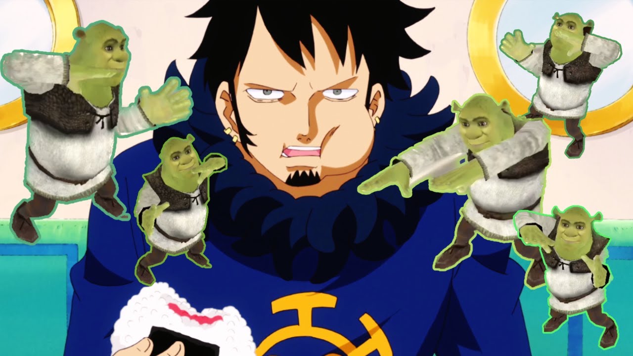 Shrek Dances with Trafalgar Law and Luffy (One Piece Edit) - YouTube