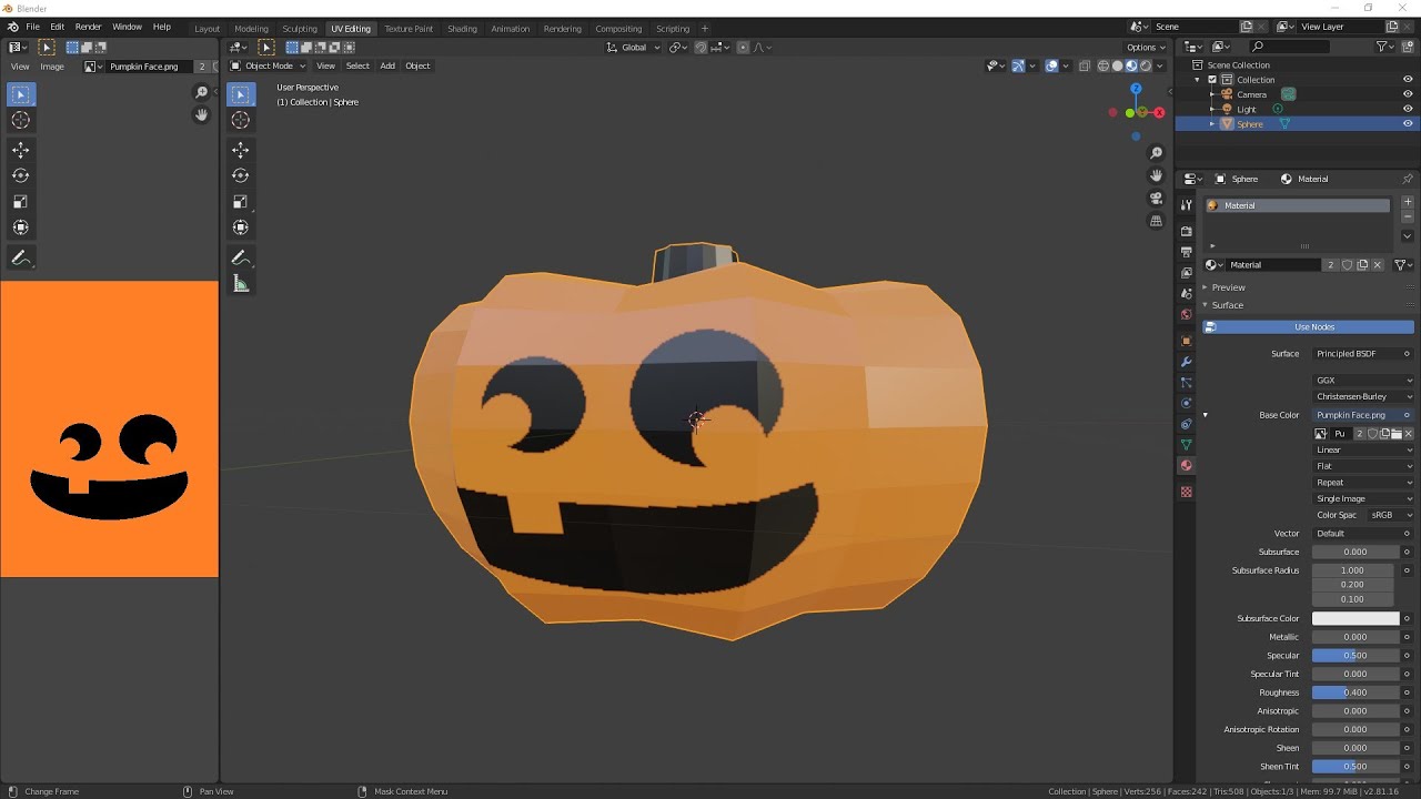 Make a Low-Poly Pumpkin in Blender - YouTube