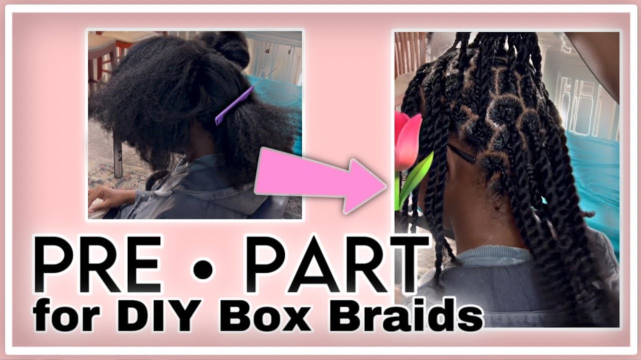 Pre-Part for DIY Box Braids | Arch Parts • Crescent Parts • Oval Parts ...