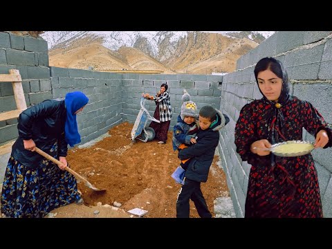 Filling the New House Foundation with Soil & Sooghra’s Delicious Dessert