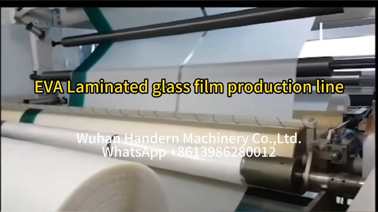 EVA Laminated glass film production line - YouTube