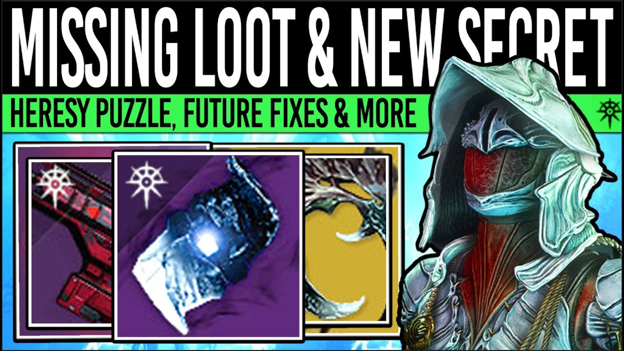 Destiny 2: MISSING LOOT & SECRET PUZZLE! Heresy MYSTERY, Boss Rush ...