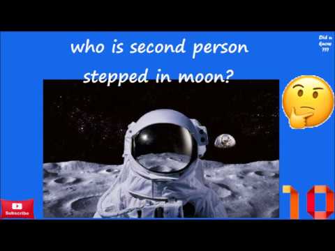 Did u know??? WHO IS THE SECOND PERSON STEPPED IN MOON? - YouTube