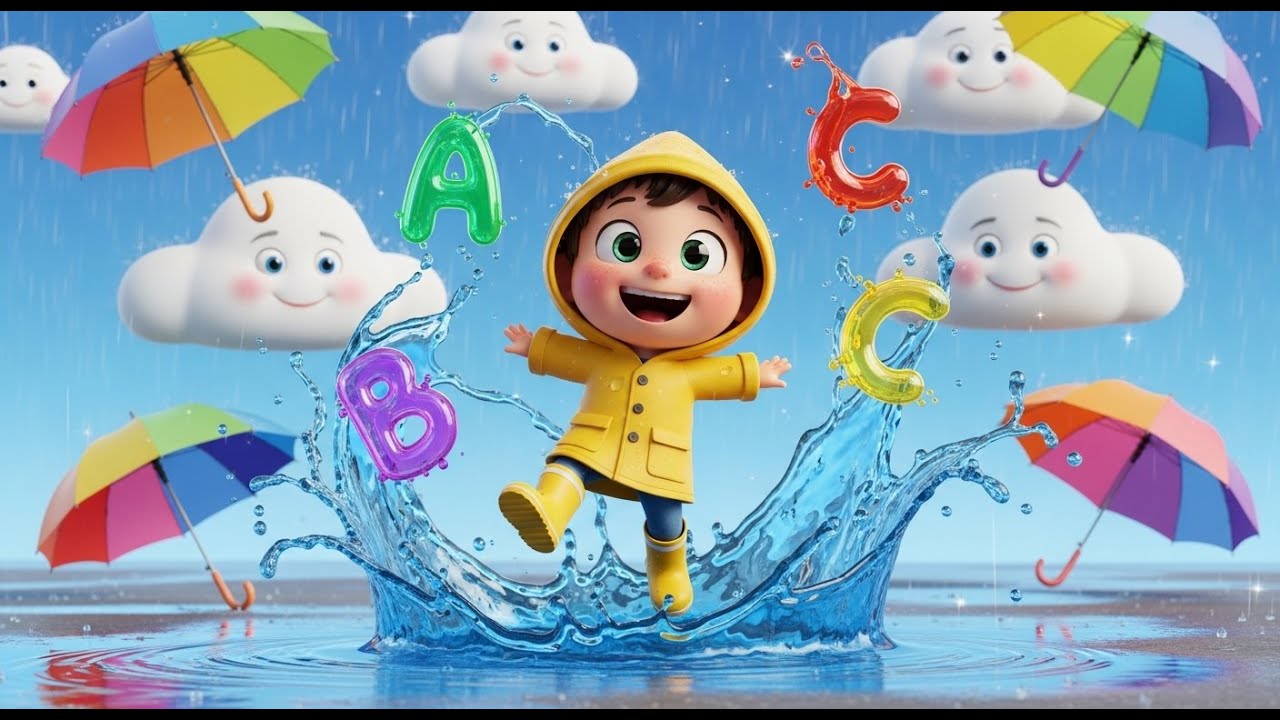 Learn A to Z with Rainy Day Fun ☔🧤🌧️ | Alphabet Song for Kids | Learn ...