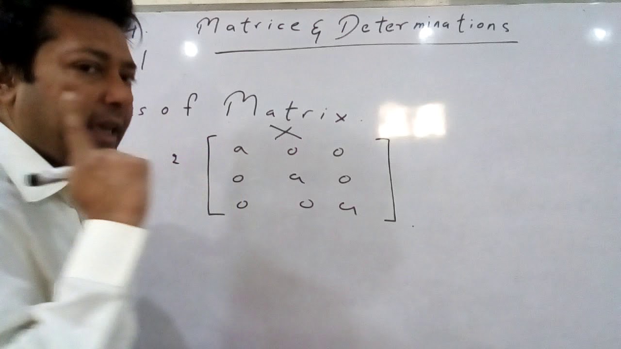 Types of Matrix Ex 4.1 - YouTube