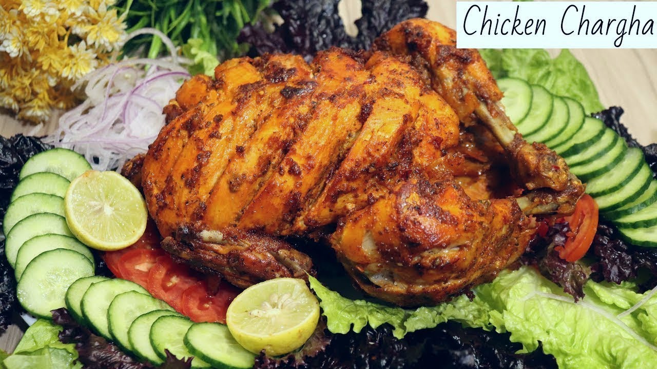 Lahori Chargha Recipe Steam And Fried Chicken Recipe Step To Step Whole ...