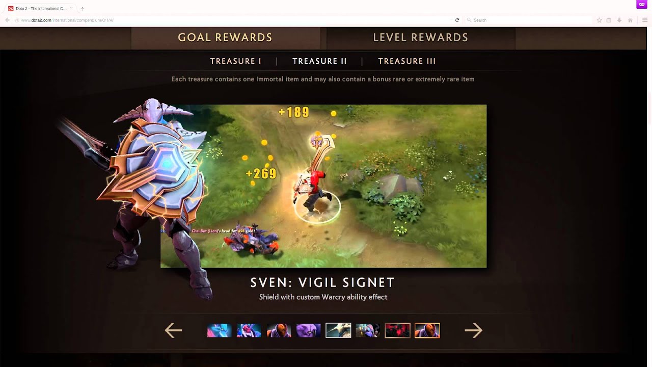 Dota 2 Immortals: Vigil Signet (Sven) - YouTube