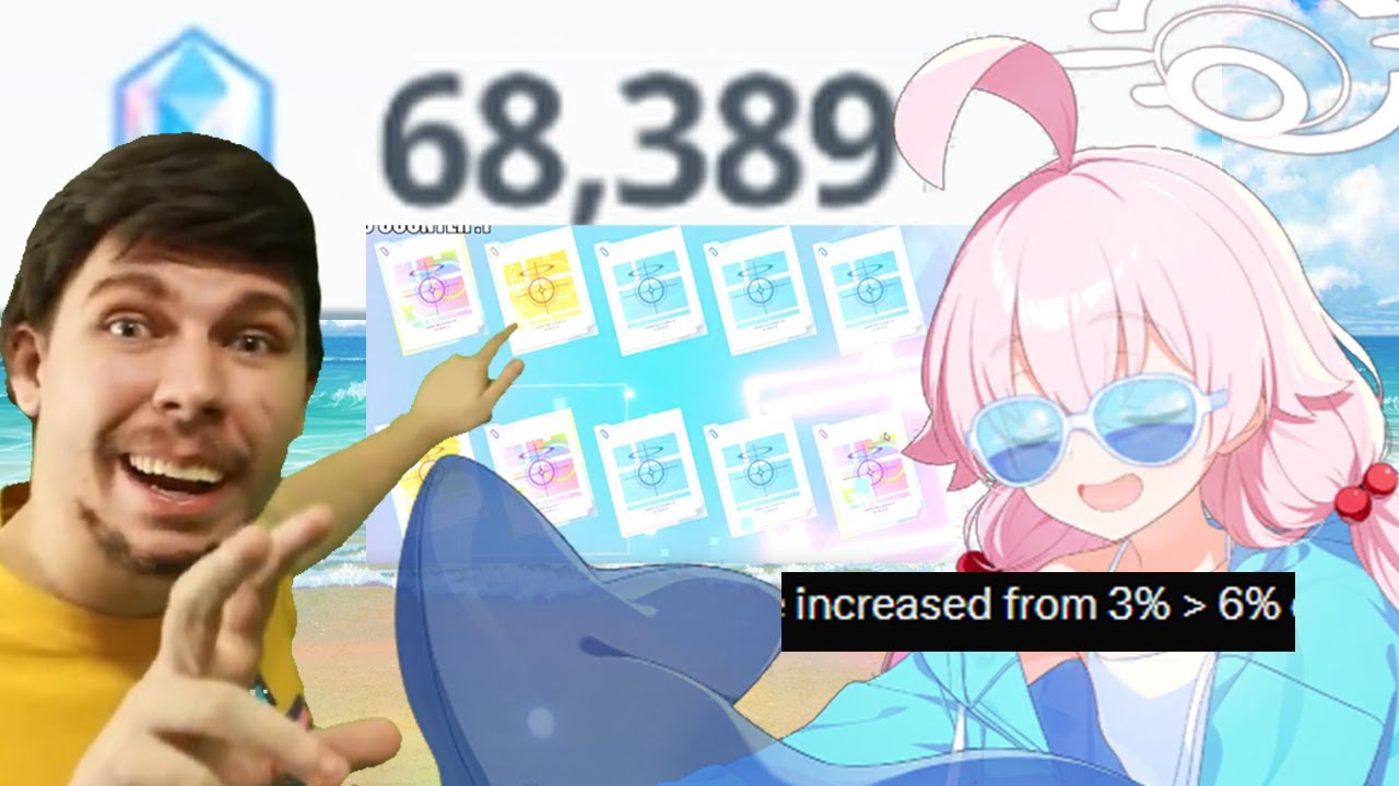 Blue Archive's 6% RATE UP experience (400 PULLS) - YouTube