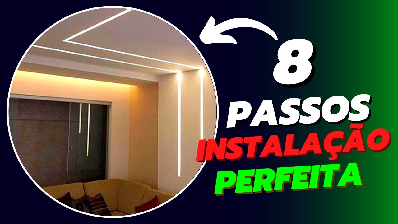 PERFIL DE LED | 8 passos para instalação perfeita - YouTube