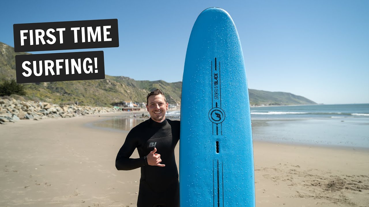 Learning how to SURF in Ventura, California! 🌊🏄🏻‍♂️ - YouTube