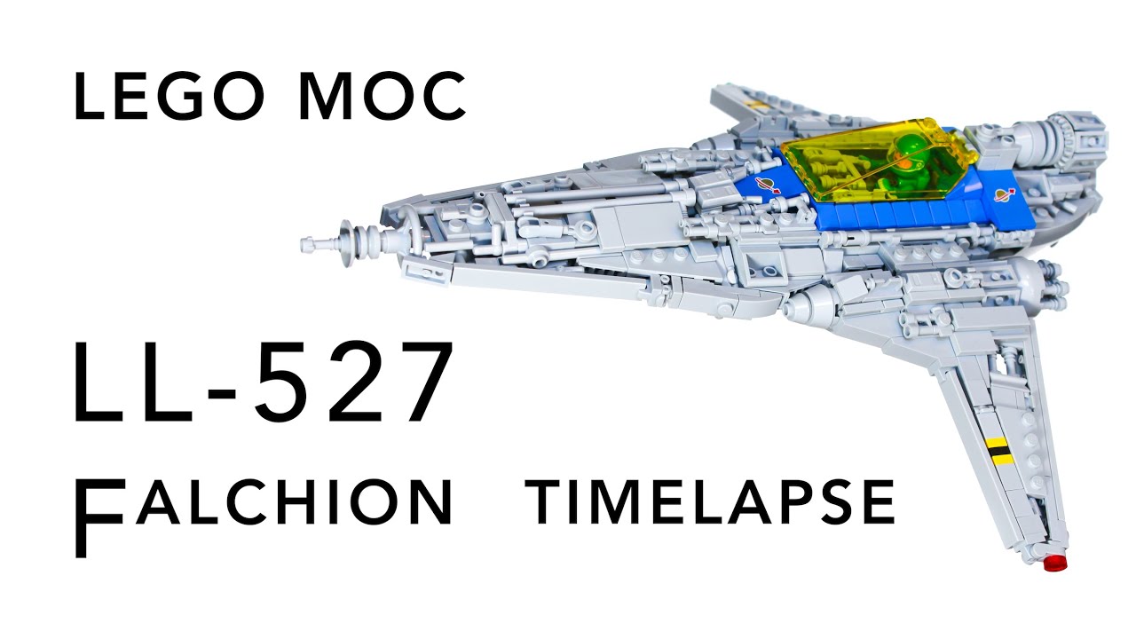 The LL-527 Falchion | LEGO Classic Space MOC build timelapse - YouTube