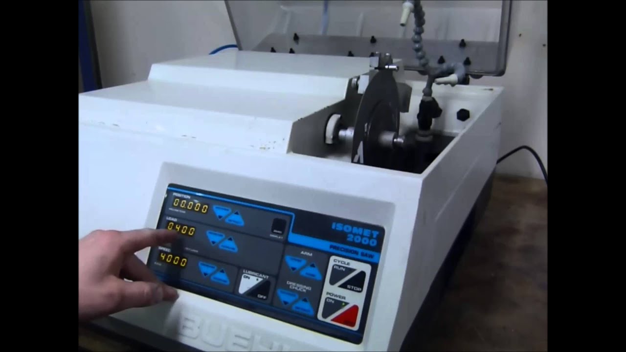 How to operate a Buehler Isomet 2000 - YouTube