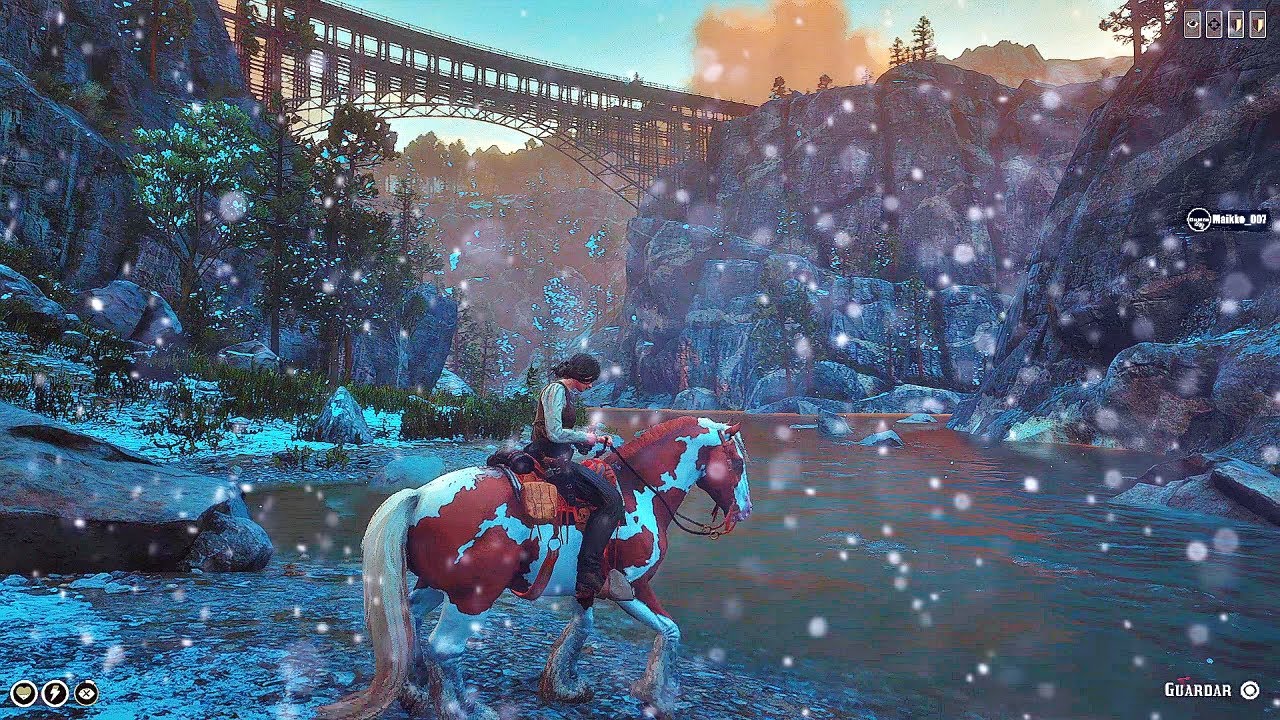 A NEVE CHEGOU E MUDOU O CLIMA - RDR2 ONLINE - YouTube