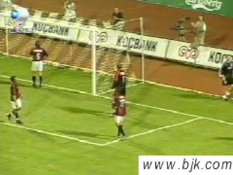 Besiktas Milan 04.08.2001 Şifo'nun jübile maçı gol Baya