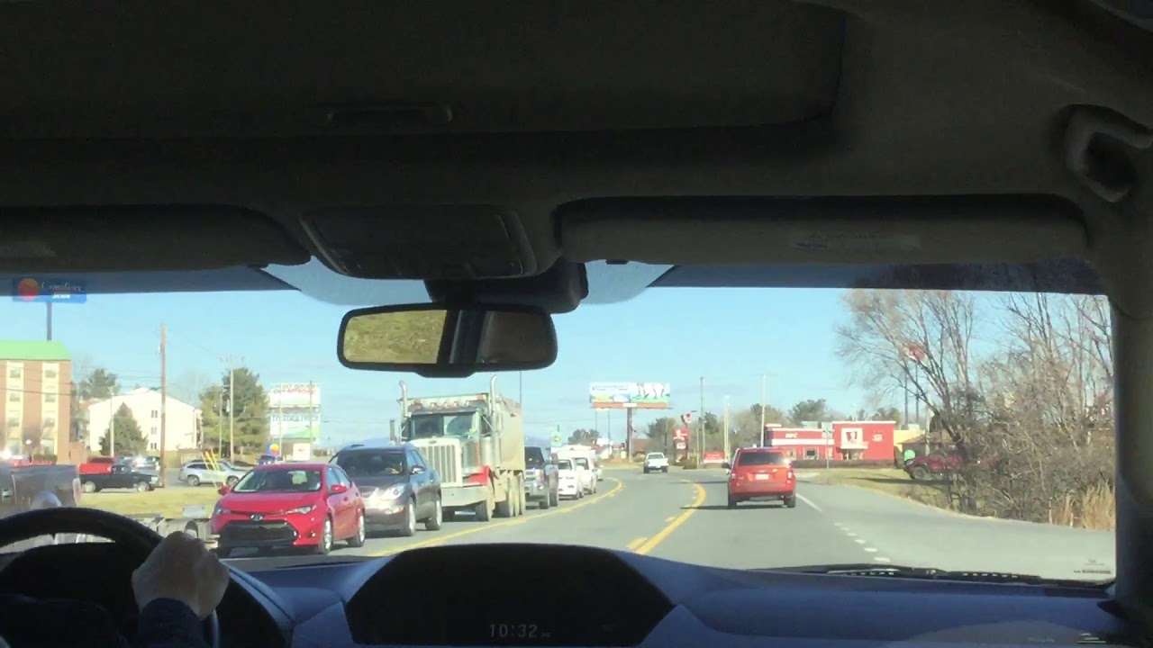 WV Route 9 west Powerlines And mountains - YouTube