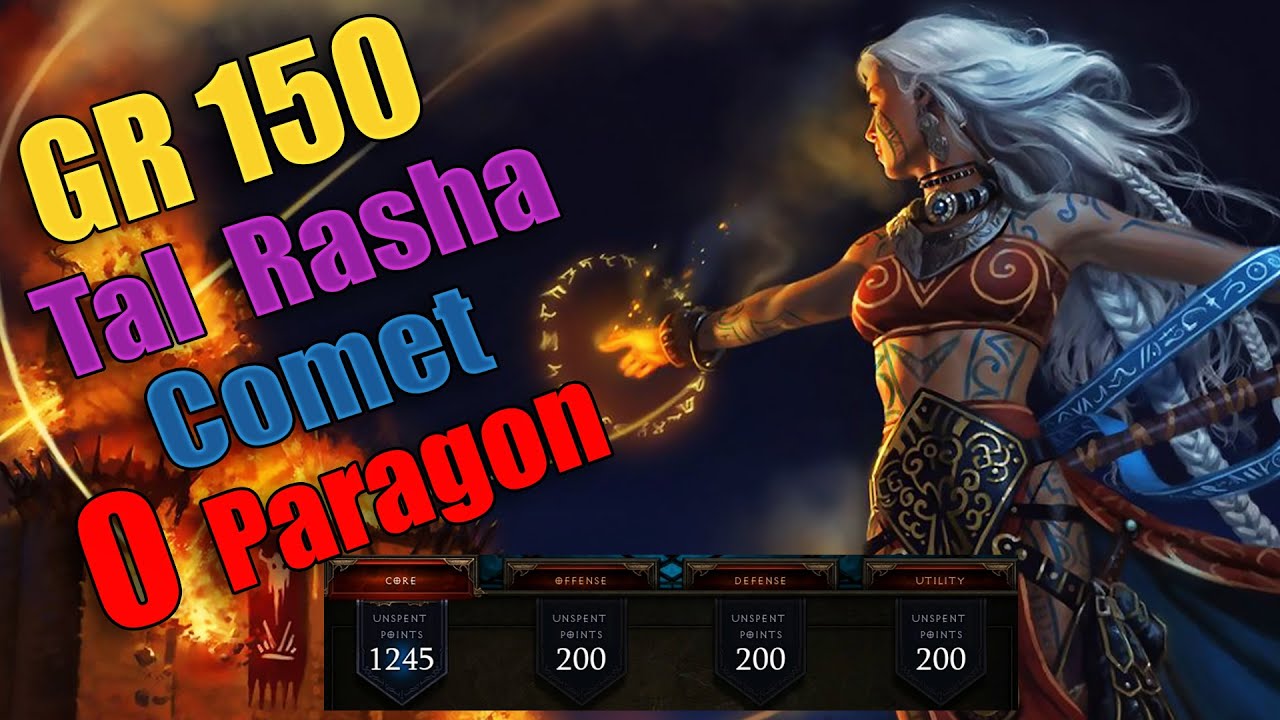 Diablo 3 Season 28 - Tal Rasha Meteor Wizard GR 150 (0 Paragon Used ...