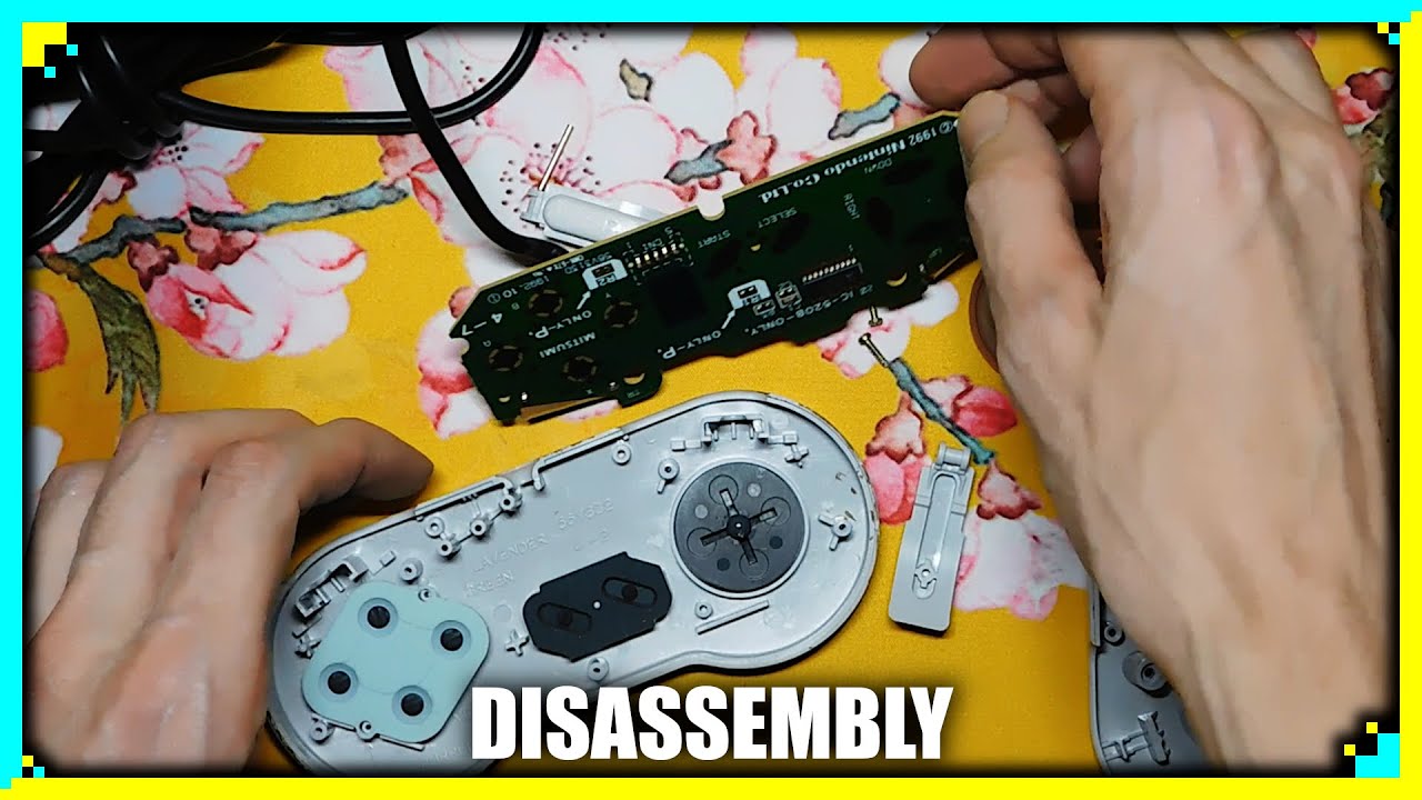 Nintendo SNES Controller Disassembly - YouTube