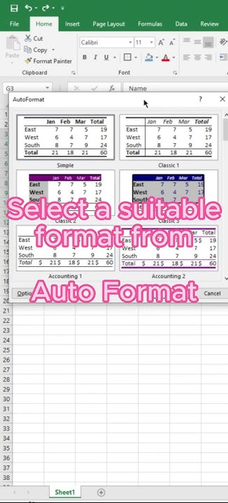 Easy Auto Format In Excel Exceltech Smartphone Exceltricks Tutorial Excelworld Easytricks