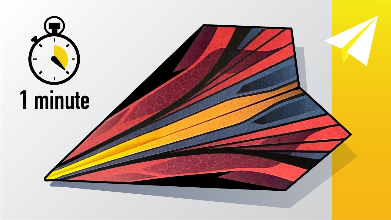 FLIES OVER 100 FEET! Fold an EASY Paper Airplane — Onslaught Alpha ...