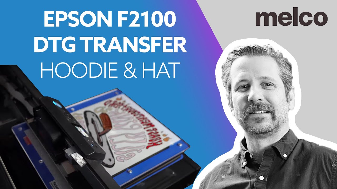 Epson F2100 DTG Transfer Hoody and Hat with Garment Creator - YouTube